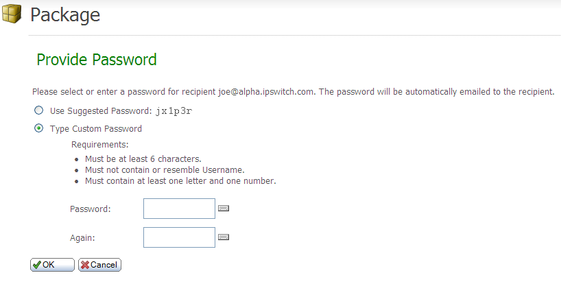 Web Interface - Settings - Security Policies - Password